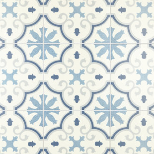 Blue Patterned Floor Tiles & Wall Tiles You'll Love | Wayfair