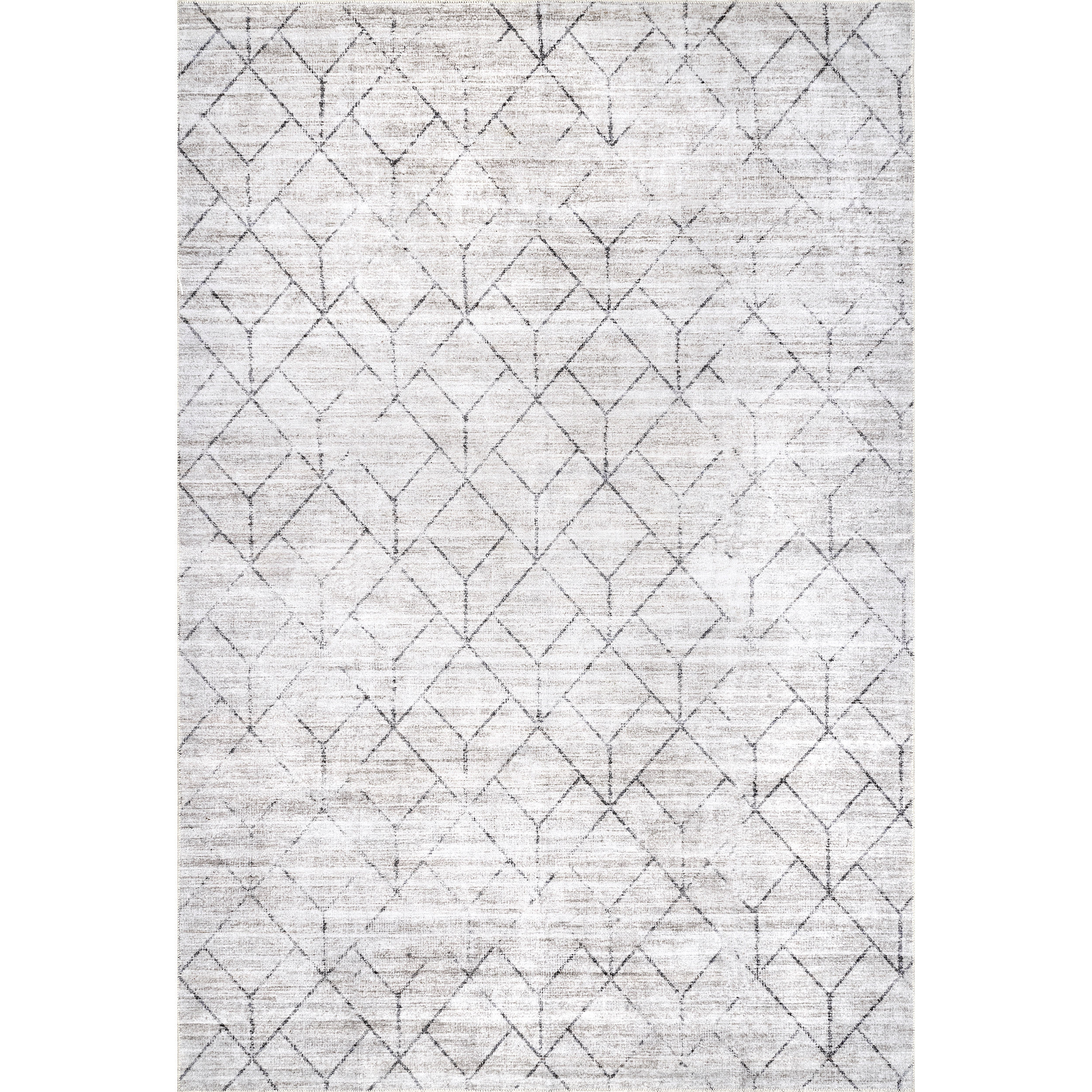 Birch Lane™ Florain Geometric Machine Washable Area Rug for Living Room ...