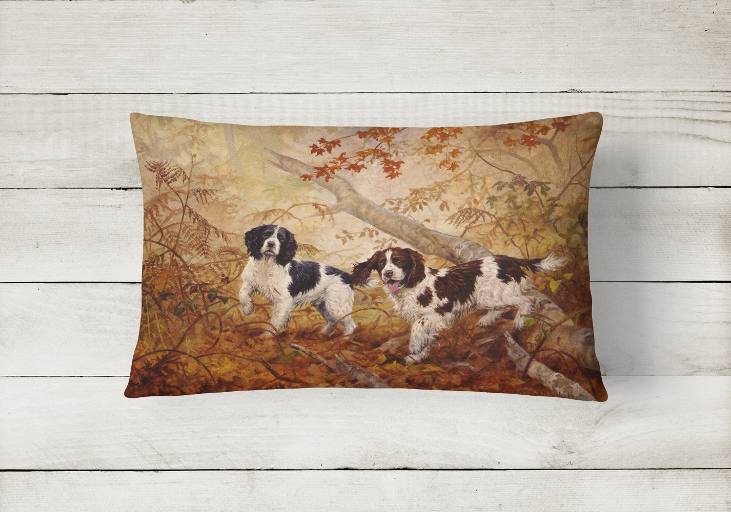 Caroline's Treasures Springer Spaniels by Elizabeth Halstead Fabric ...