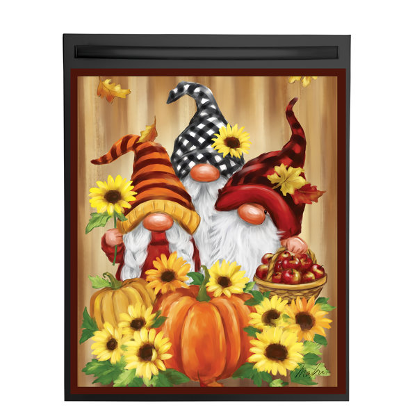 The Holiday Aisle® Fall Three Gnomes Universal Dishwasher Magnet ...