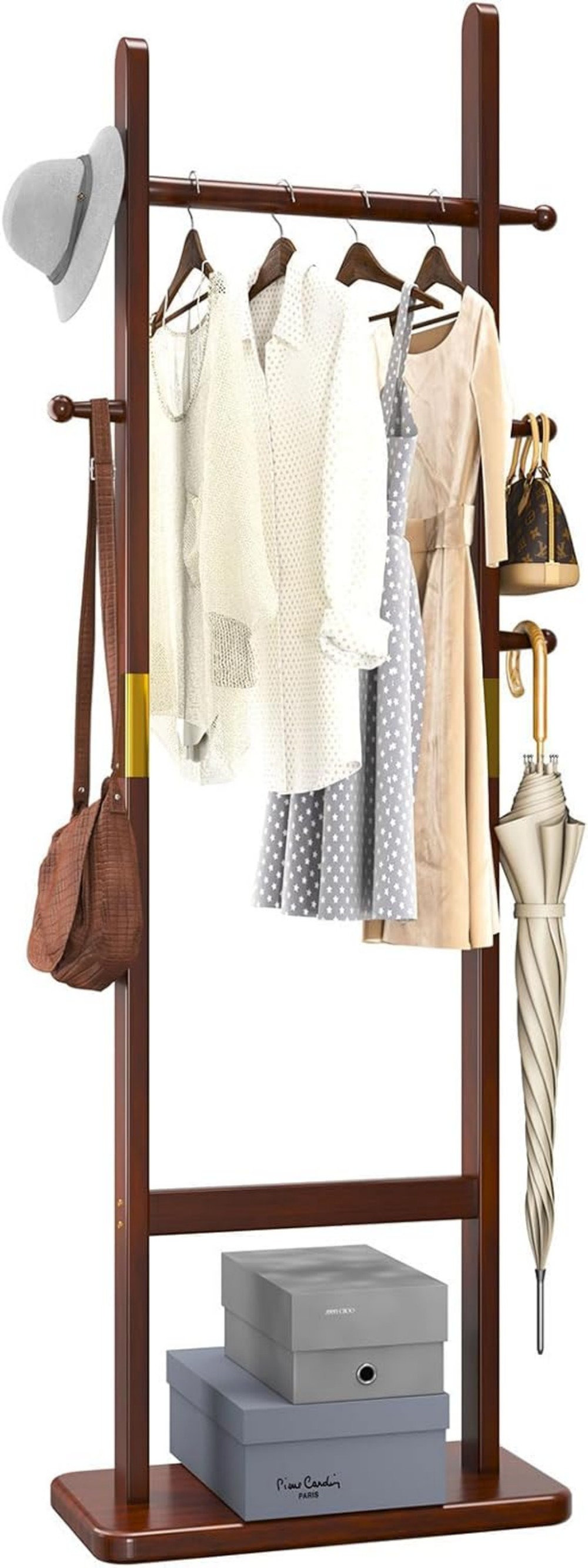 Hokku Designs Coat Rack Tree Stand With Very Sturdy Base, Freestanding ...