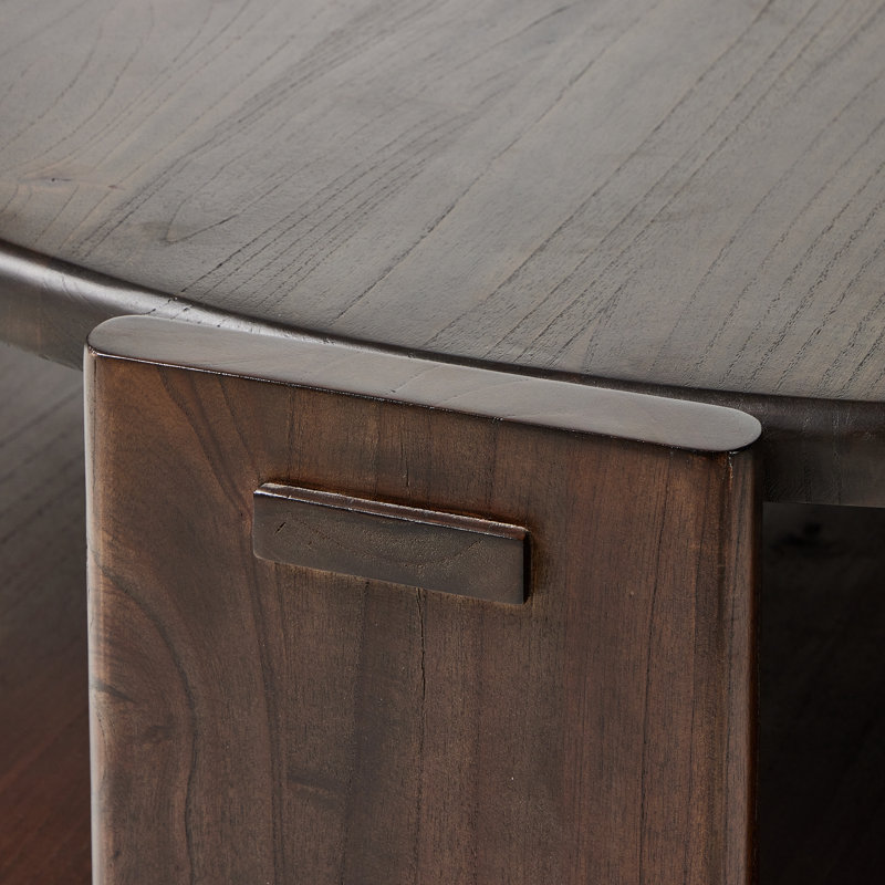 Joss & Main Starling Solid Wood 4 Legs Coffee Table with Storage | Wayfair