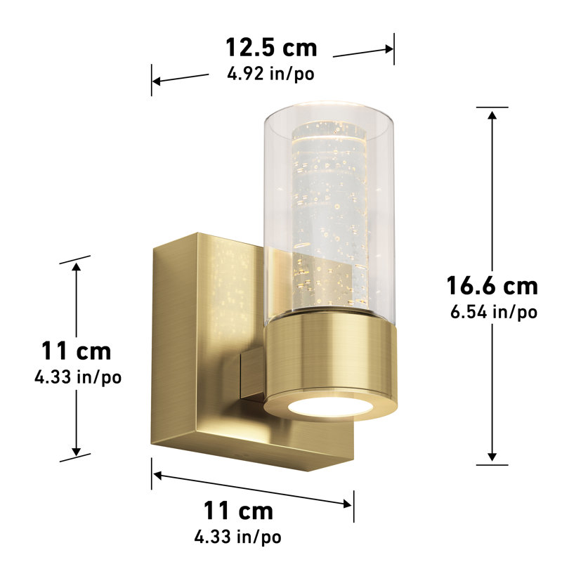 Mercer41 Kareese Metal LED Flush Mounted Wall Sconce & Reviews | Wayfair