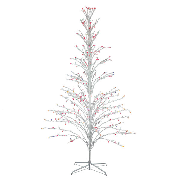 Northlight Seasonal Cascade Twig Tree Outdoor Decoration - Multi Lights ...