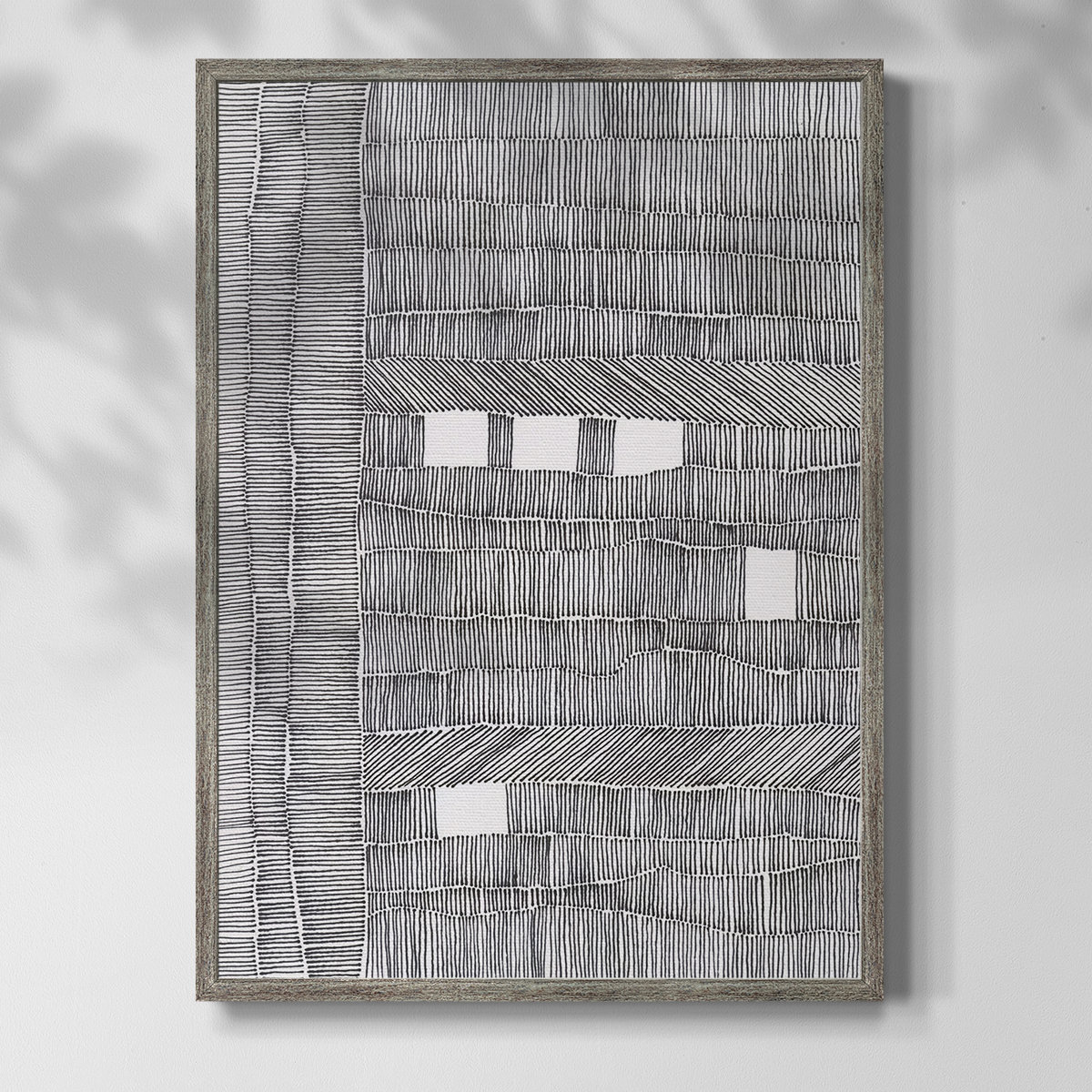 Brayden Studio® Tedious I Framed Print - Solid Wood | Wayfair