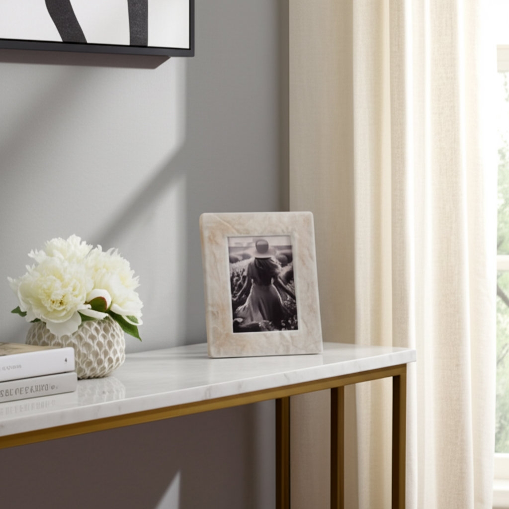 Wrought Studio™ Alabaster Photo Frame, White, Rectangle | Wayfair