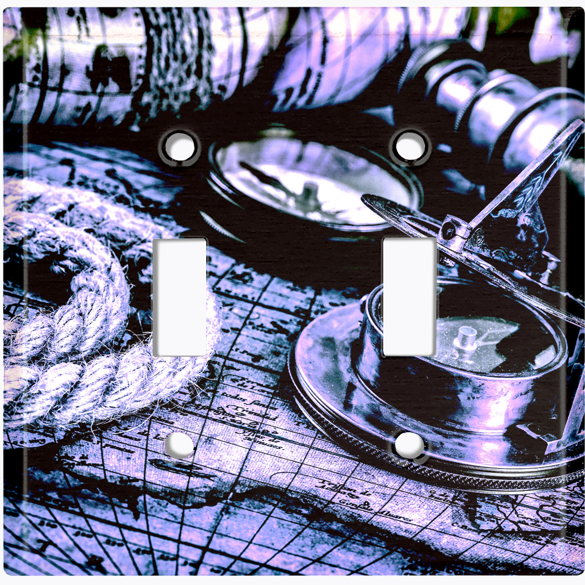 WorldAcc Patterned 2-Gand Toggle Light Switch Wall Plate | Wayfair