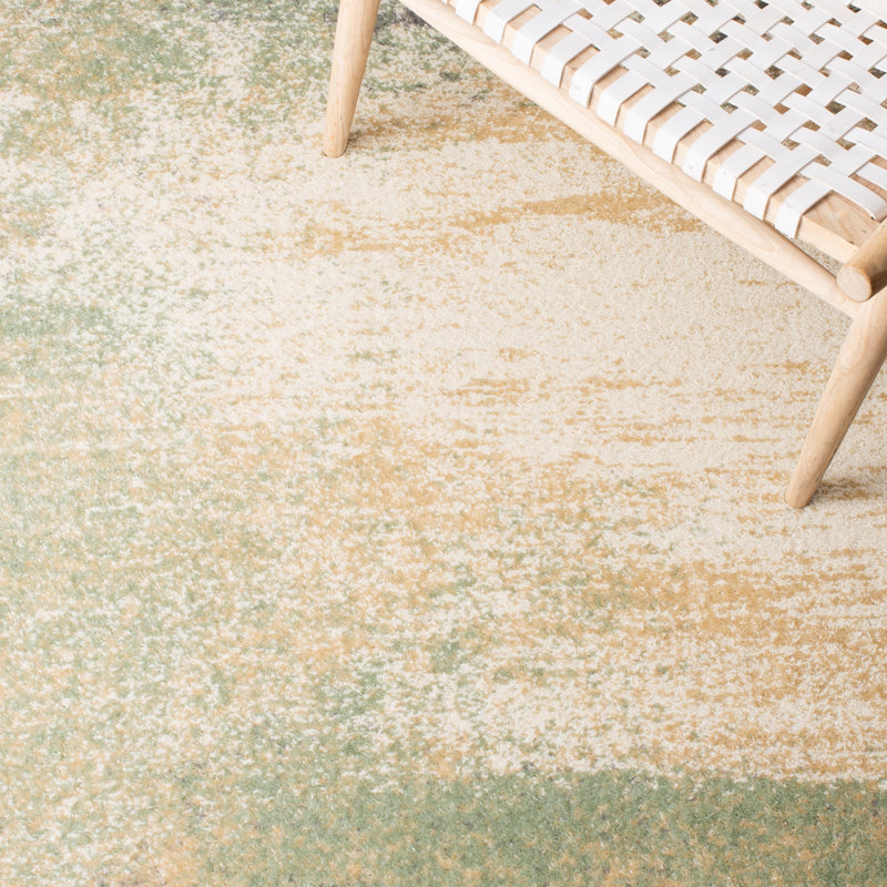 Wade Logan® Azadeh Ivory/Sage Rug & Reviews | Wayfair