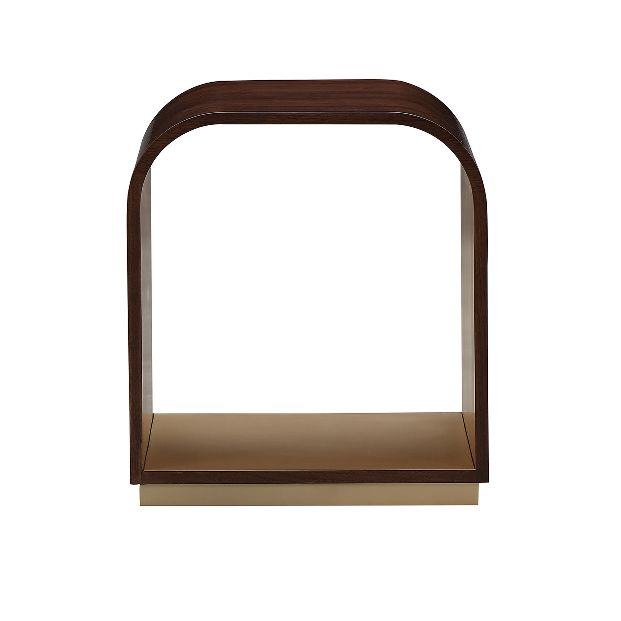 Michael Amini Houston End Table - Walnut | Wayfair