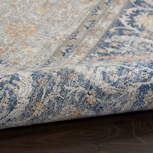 Birch Lane™ Tabitha Gray/Blue Rug | Wayfair