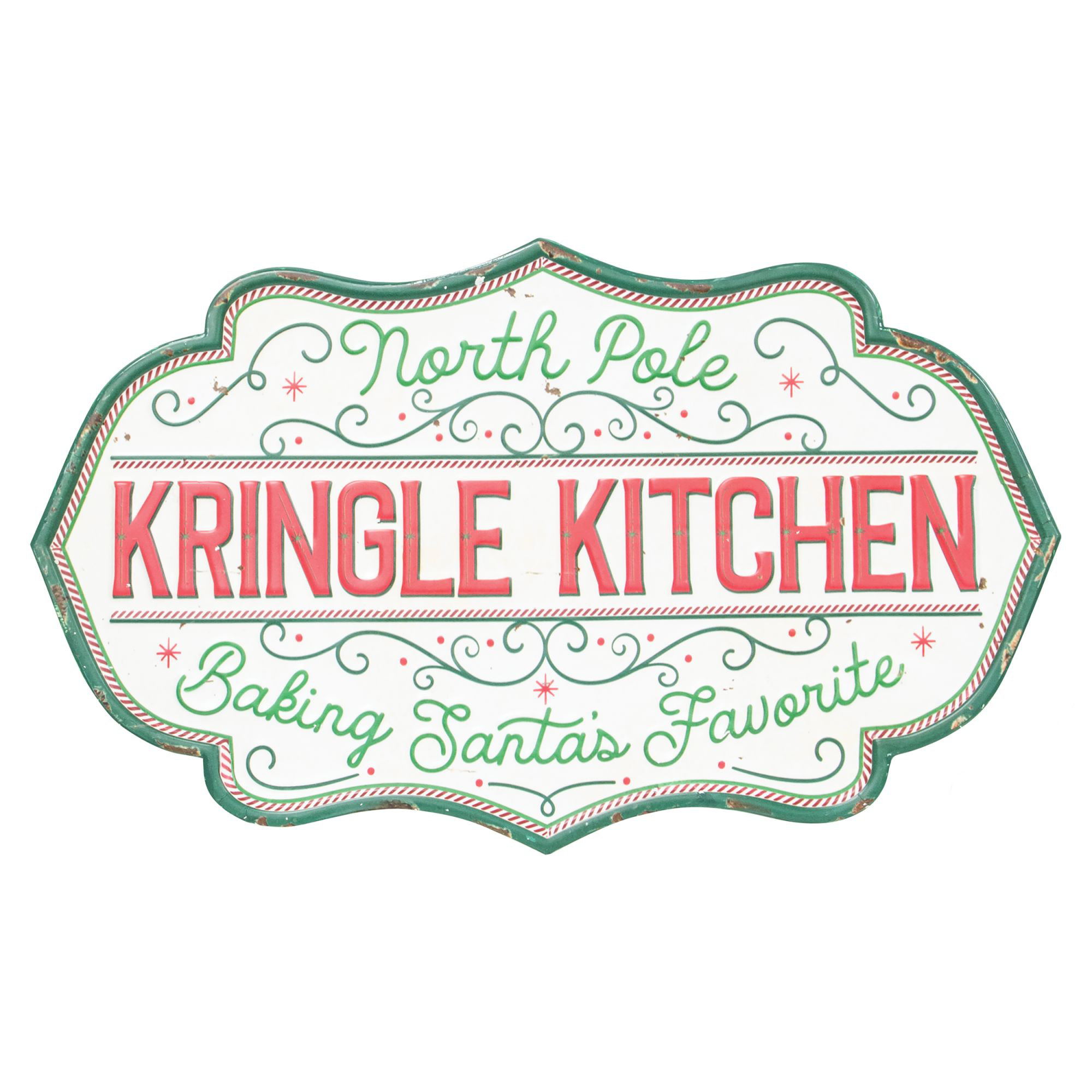 The Holiday Aisle® Kringle Kitchen Metal Sign & Reviews | Wayfair
