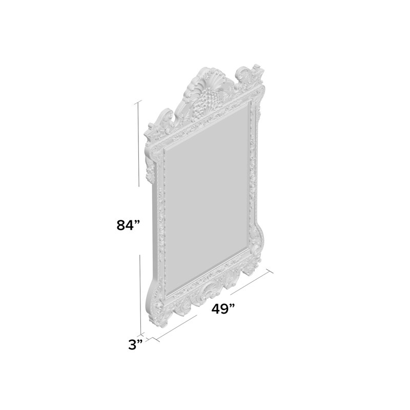 Canora Grey Sybel Traditional Beveled Full Length Ornate Mirror ...