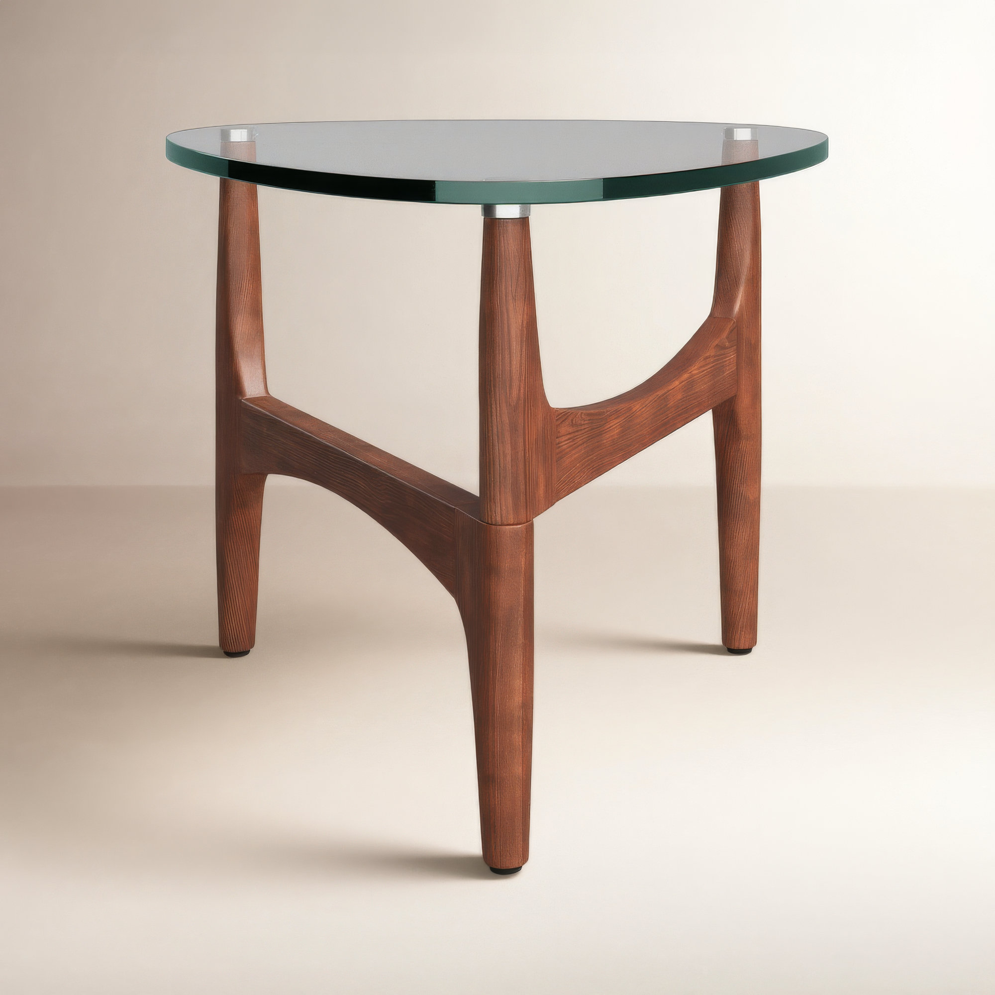 AllModern Etna Glass 3 Legs End Table & Reviews | AllModern