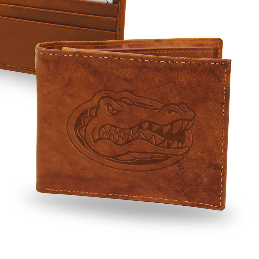 Rico Industries Inc NCAA Florida Gators SBL Pecan Cowhide Billfold ...