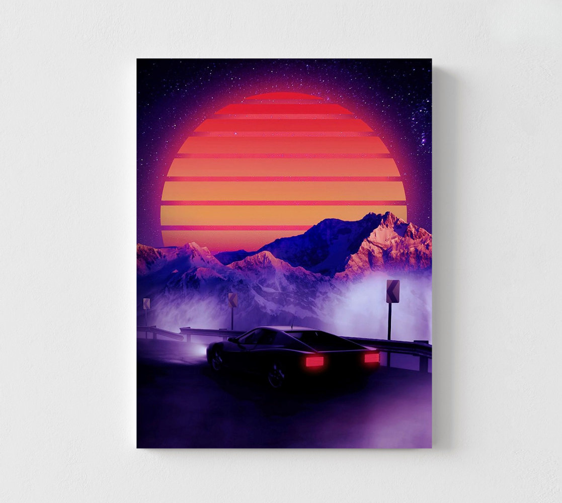 WeFrameArt Ferrari Testarossa Poster Print, Muscle Car Poster, Ferrari ...