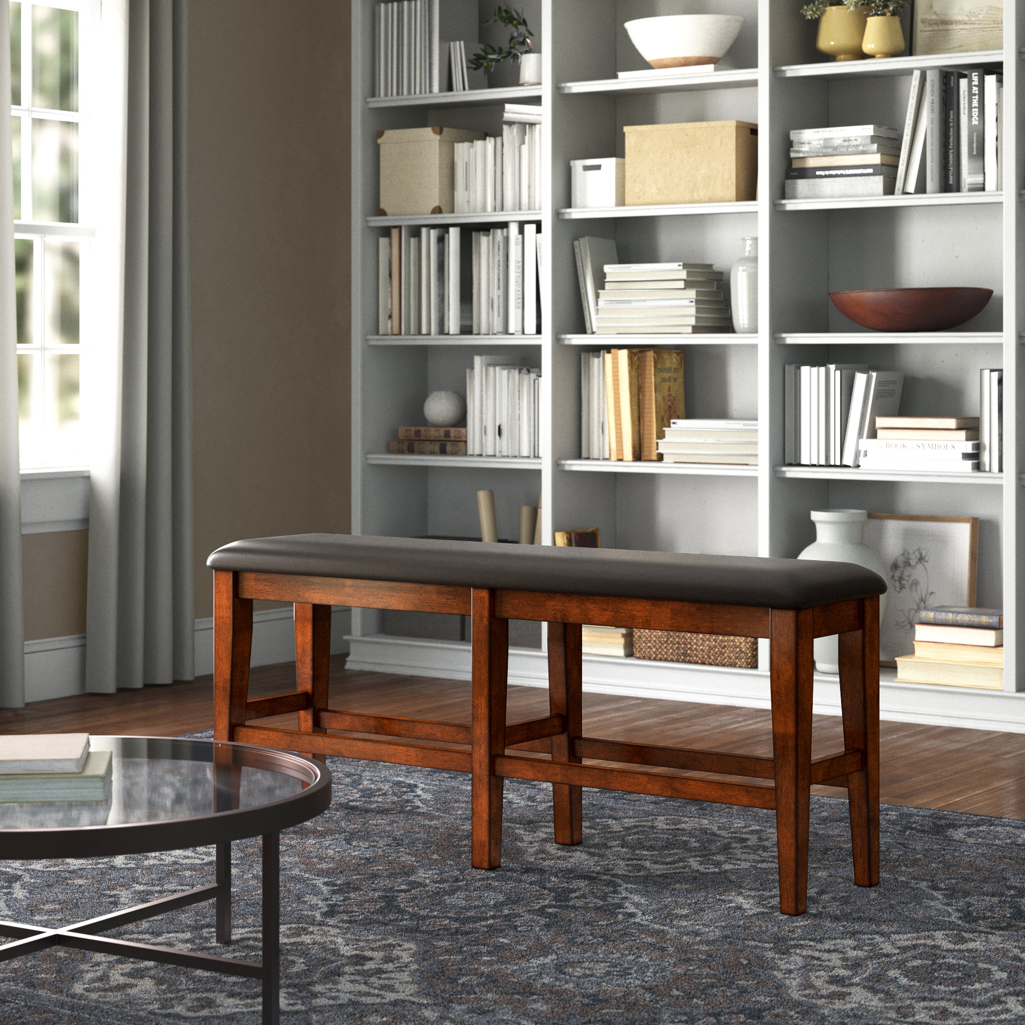 Wildon Home® Jamelia Faux Leather Upholstered Bench & Reviews - Wayfair ...