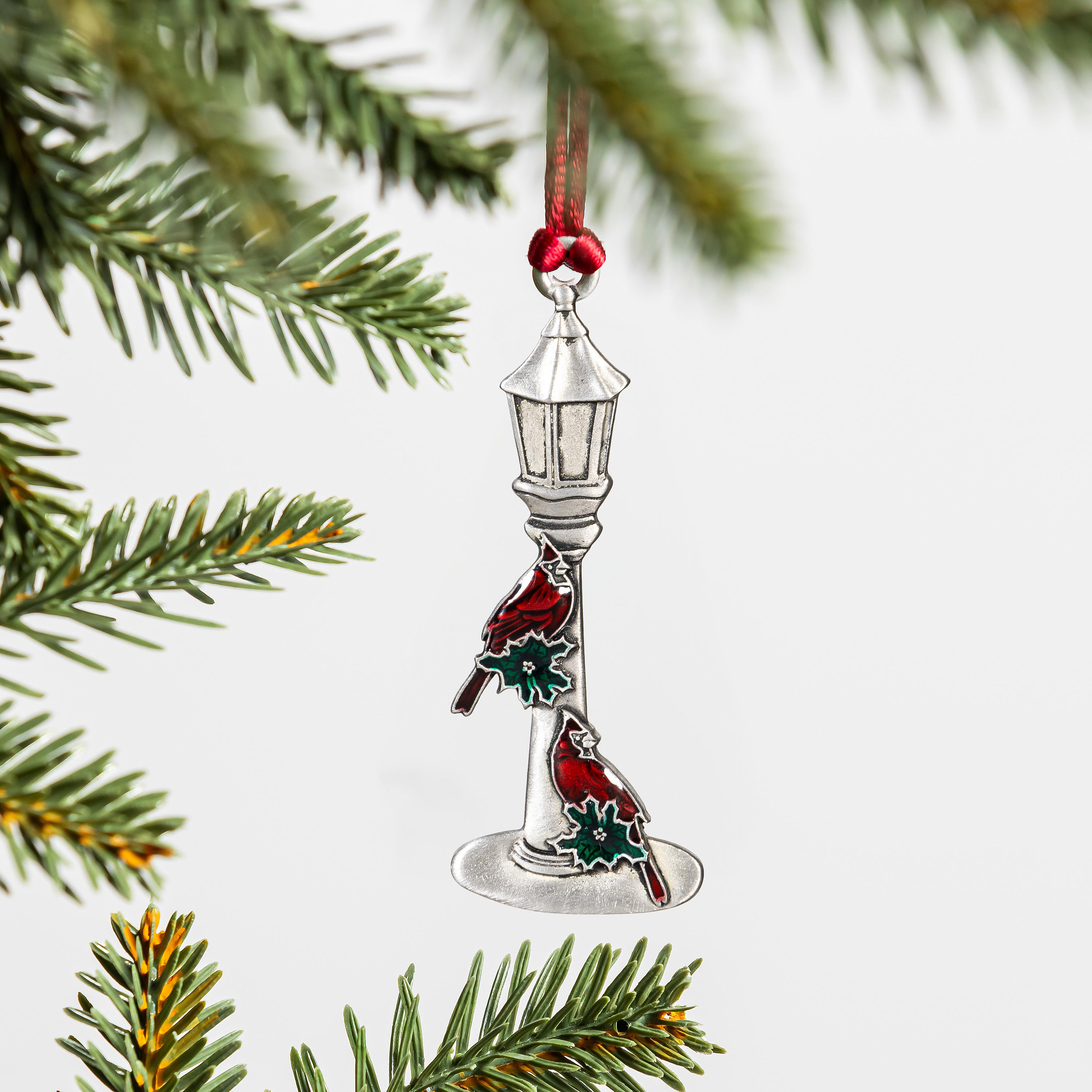 The Holiday Aisle® Solid Pewter Christmas Tree Ornament - Cardinal ...