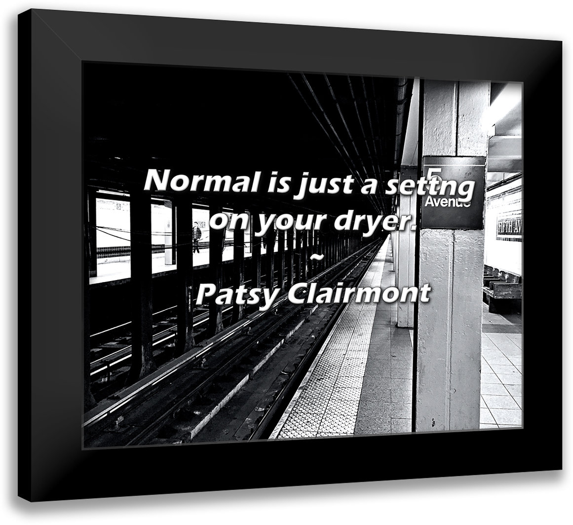 Latitude Run® Patsy Clairmont Quote: Normal is just a settng on your ...
