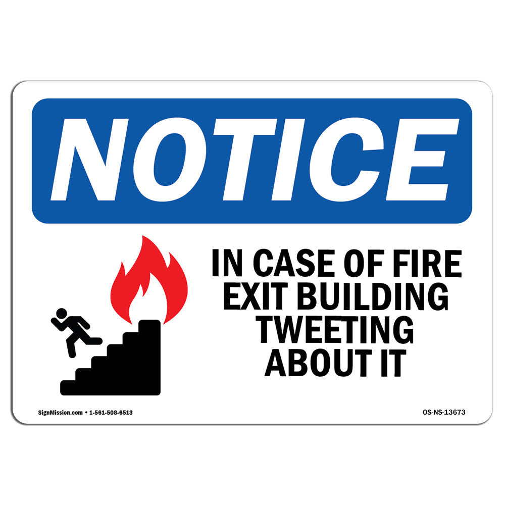 SignMission In Case of Fire Exit Building Sign | Wayfair
