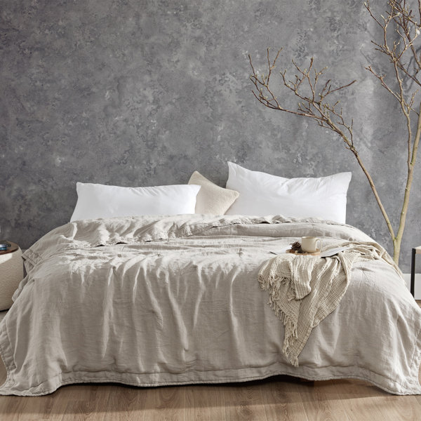 Byourbed Dark Sky Reserve Belgian Flax Linen Comforter | Wayfair