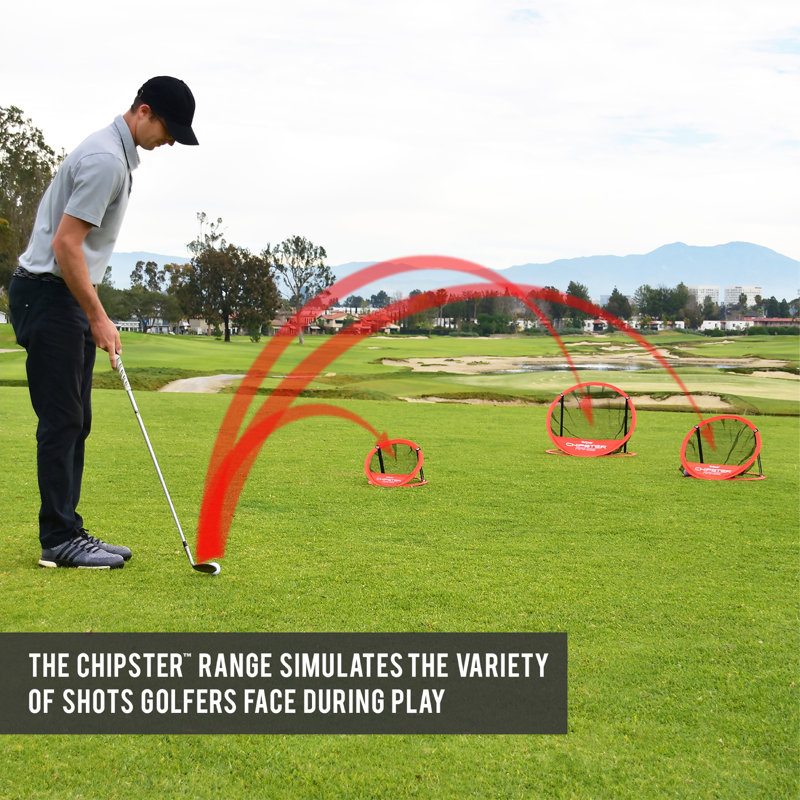 GoSports Chipster Range 3 Piece Golf Chipping Practice System Set ...