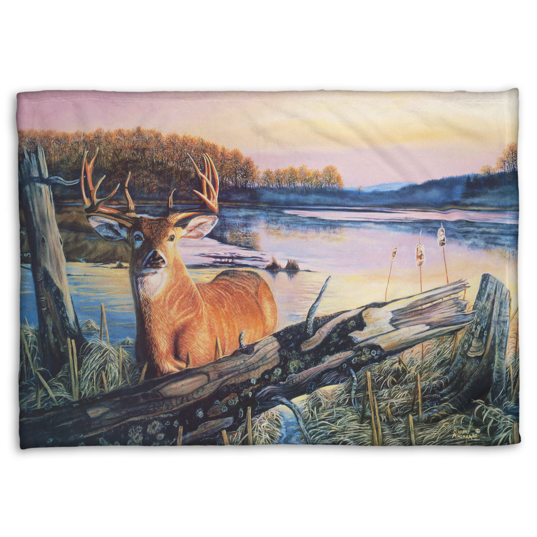 The Finishing Touch Coral Fleece Blanket, By Dawn's Early Light by ...