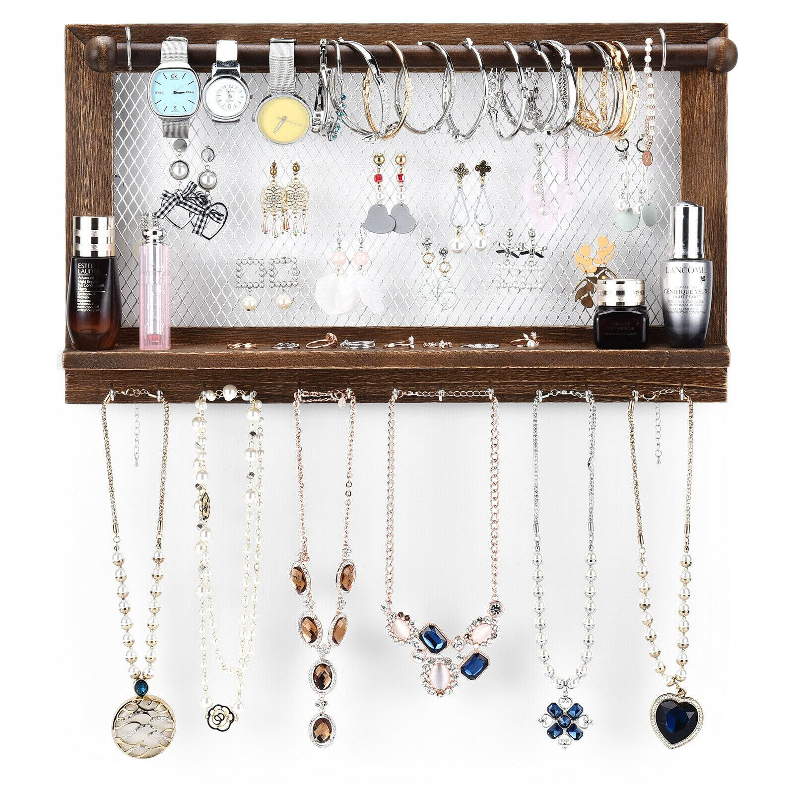 Rebrilliant Wall Mounted Jewellery Rack With Removable Bracelet Rod ...