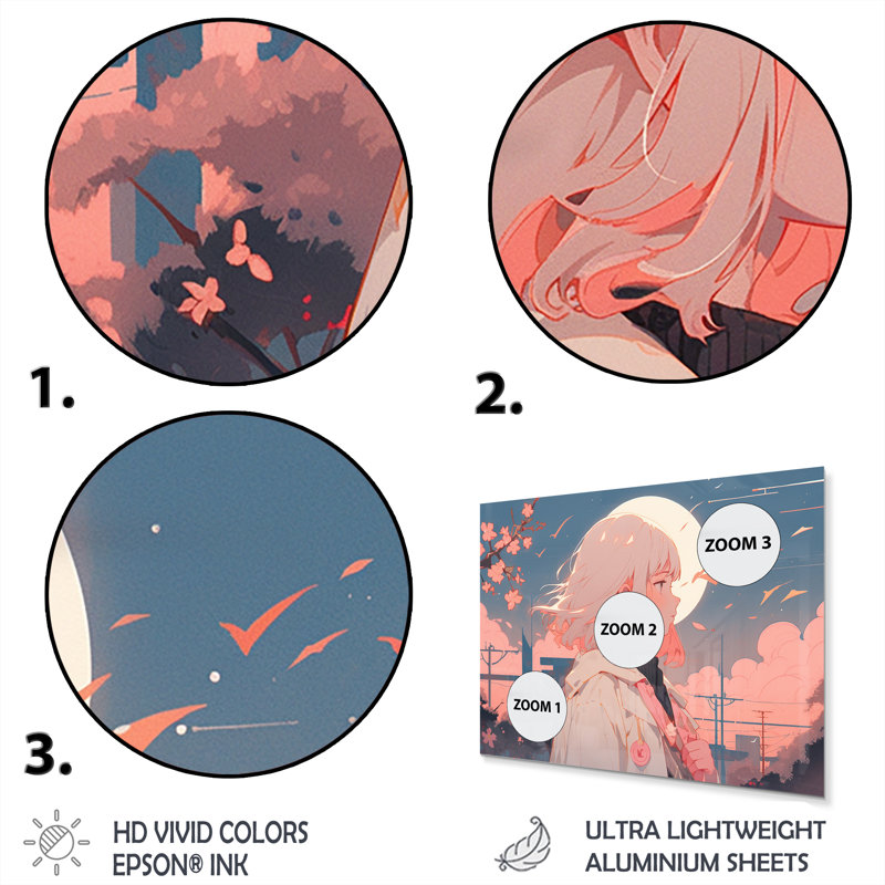 Trinx Female Parody Character V - Fashion Woman Metal Wall Art Set ...