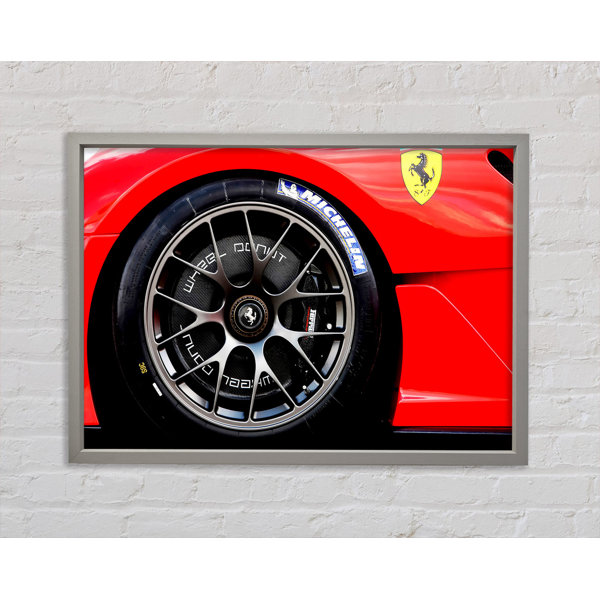 Bright Star Ferrari F430 Wheel - Single Picture Frame Print on Canvas ...