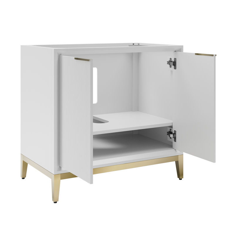 Fresca Wellington Freestanding Bathroom Vanity Cabinet in White ...