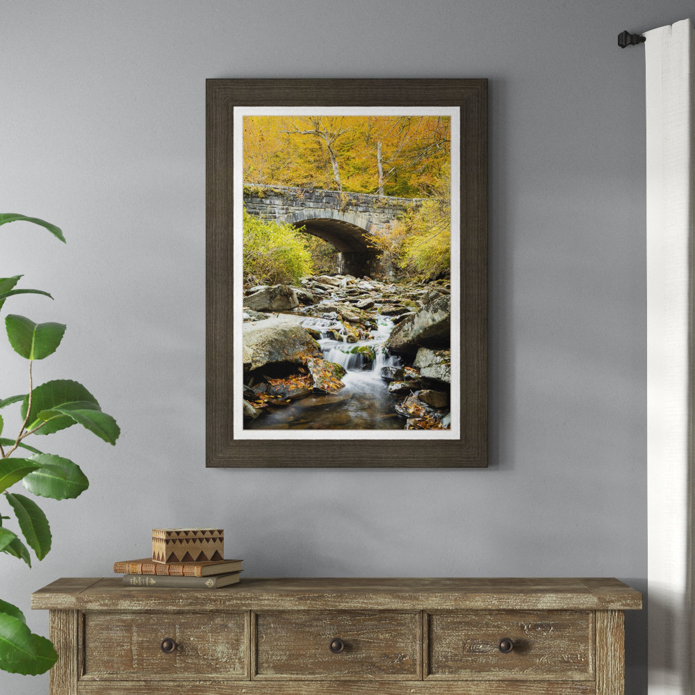 Millwood Pines 'Bridge to the Smokies' Framed Photographic Print | Wayfair