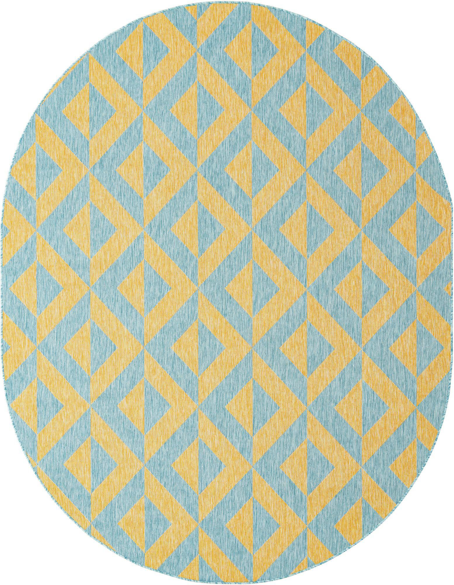 Corrigan Studio® Outdoor Destiny Area Rug Mustard Color | Wayfair