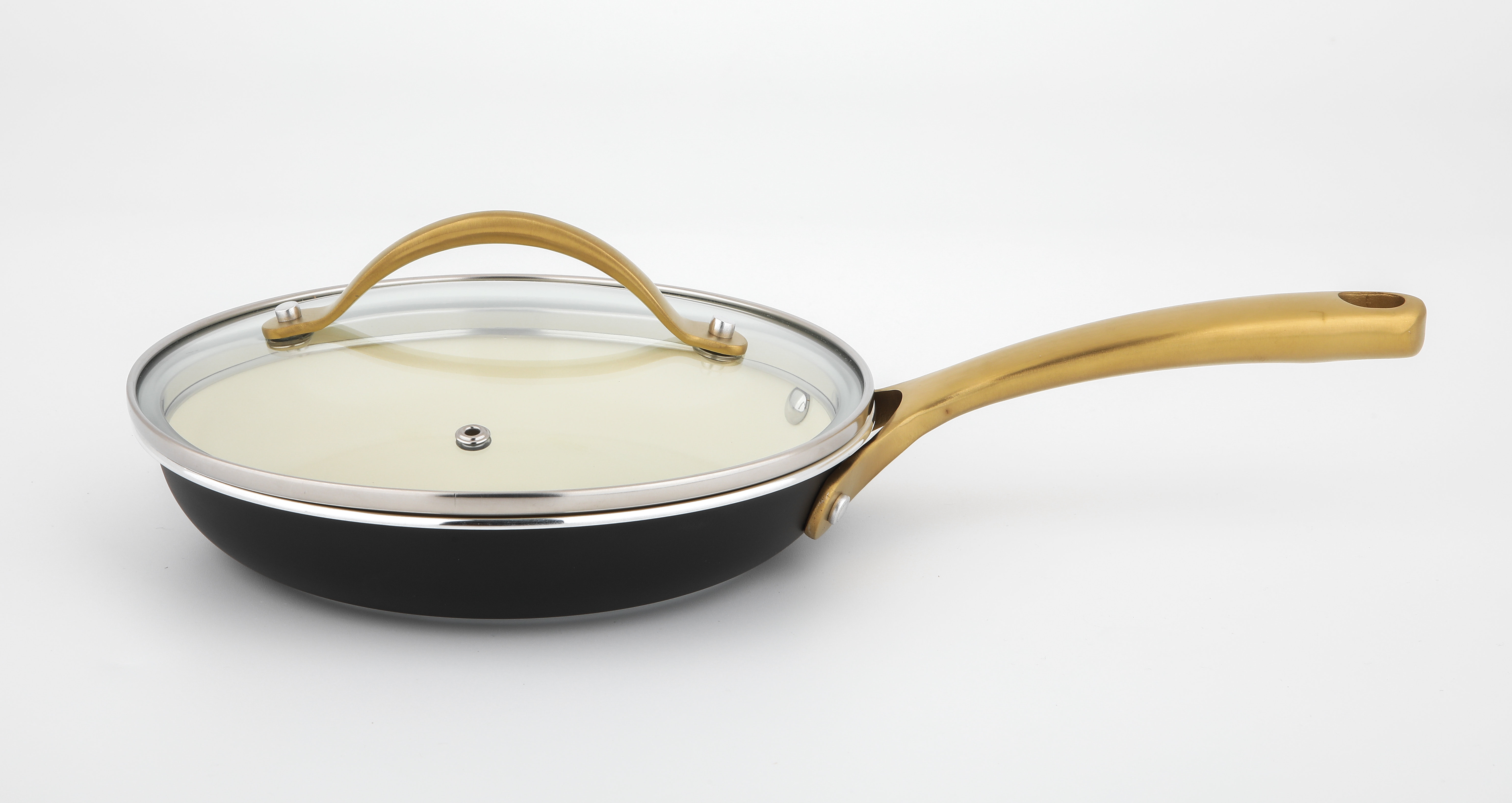 NutriChef Small Fry Pan With Lid - Non-Stick Pan With Silicone Handle ...