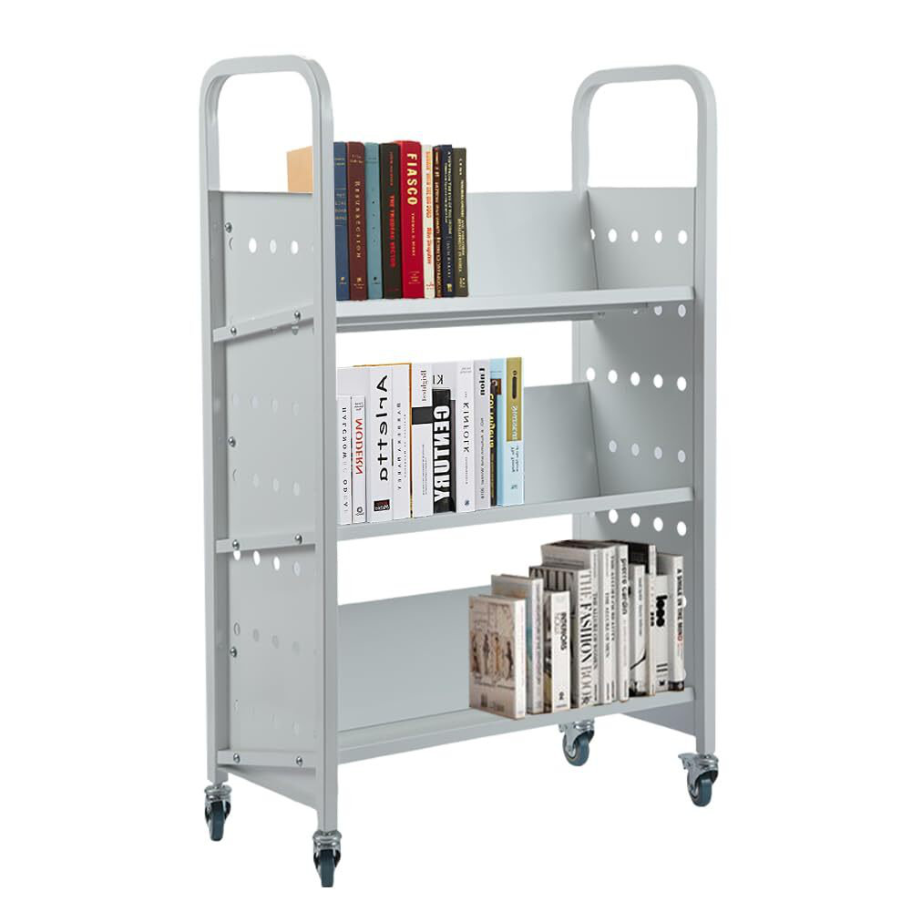 babevy Book Cart, 200LBS Library Cart | Wayfair