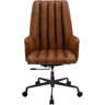 Benzara Furniture Salvol Ergonomic Leather Office Chair With 360 ...