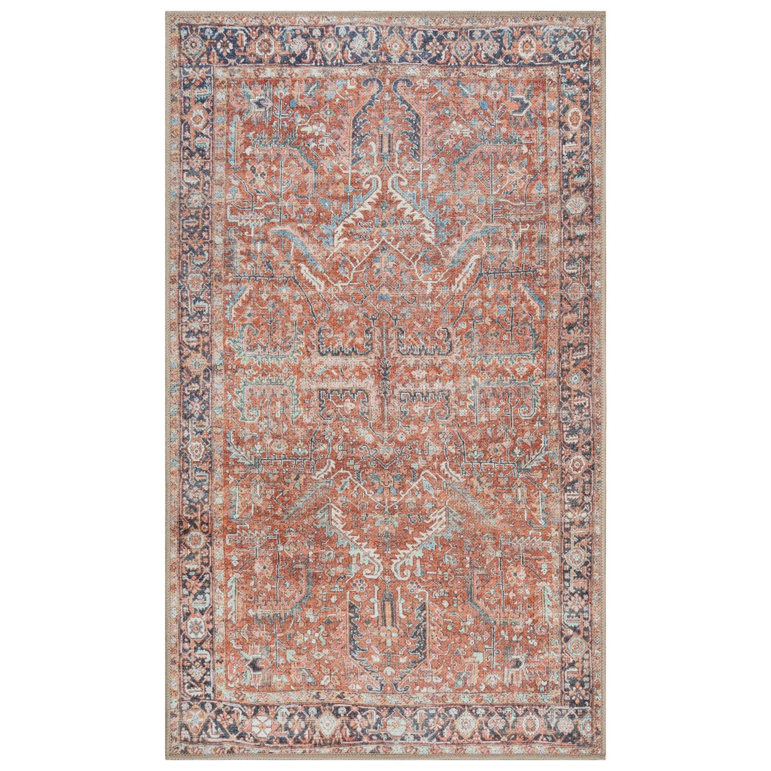 GLN Rugs Traditional Collection - Machine Washable Area Rug ...