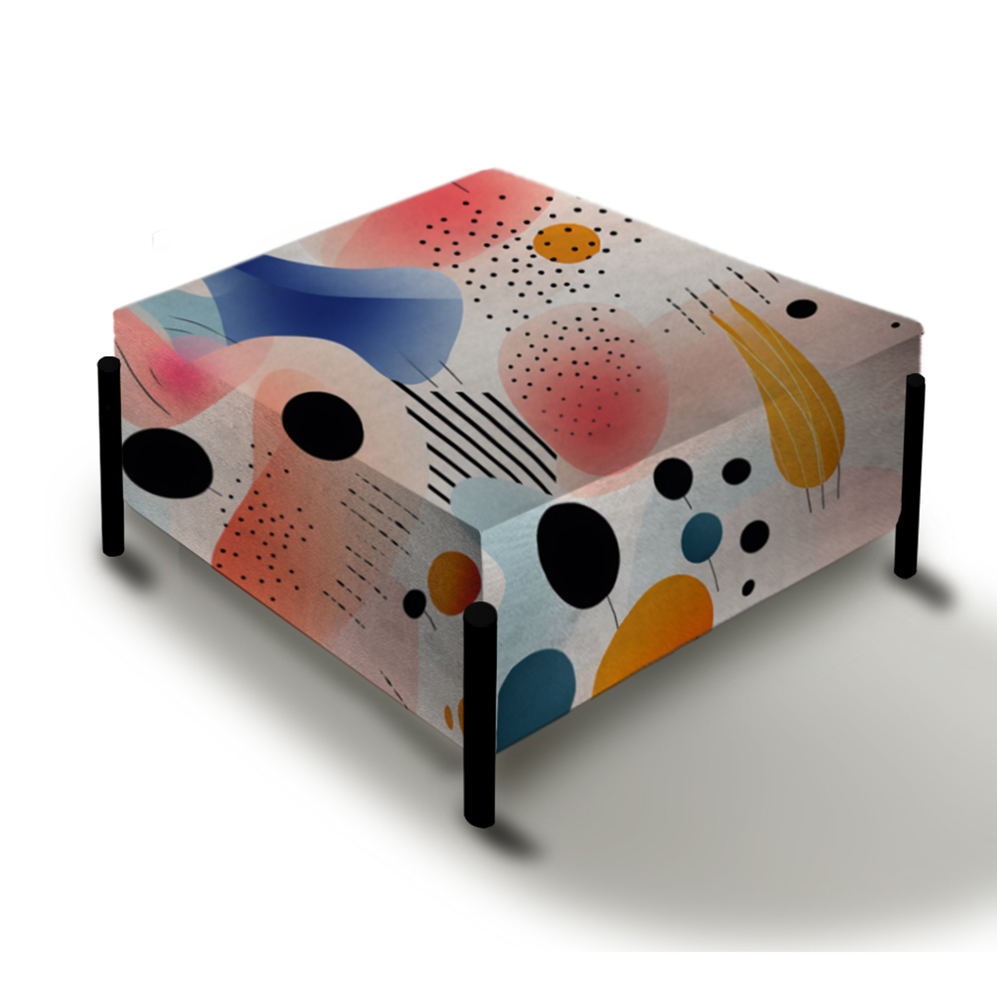 Design Art Playing Pattern With Colorful Geometric - Geometric Large ...