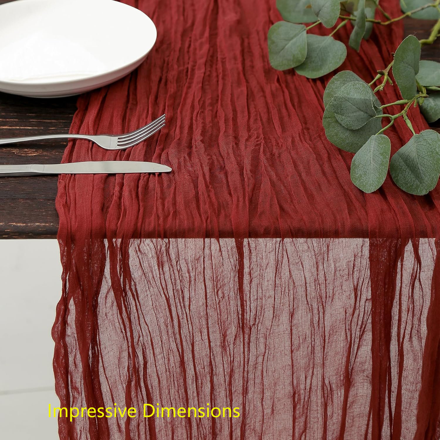 Latitude Run® Table Runner 13.3ft Boho Gauze Cheese Cloth Table Runner ...