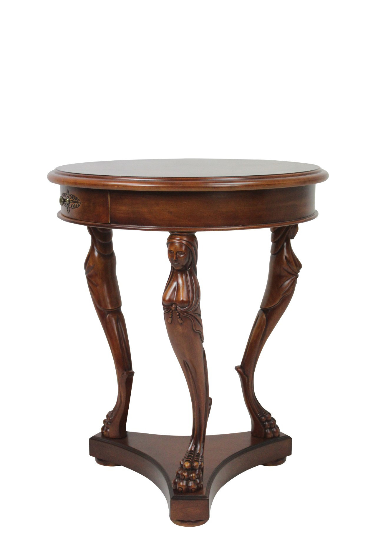 Infinity Furniture Import Gigasso Solid Wood 3 Legs End Table | Wayfair