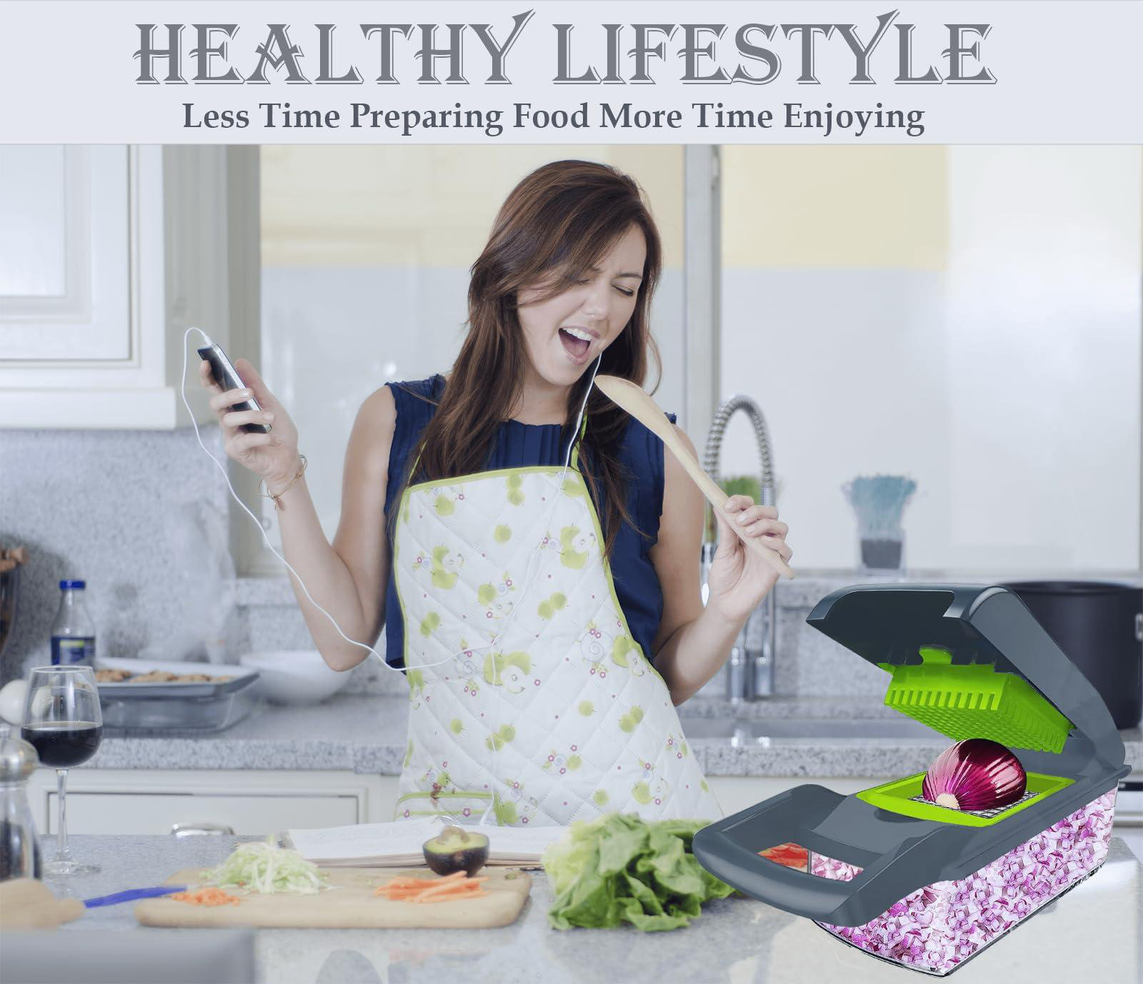 SEASONAL COLLECTIONS, LLC Vegetable Chopper,Veggie Chopper, Food ...