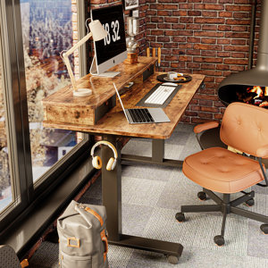 Inbox Zero Height Adjustable Standing Desk & Reviews | Wayfair