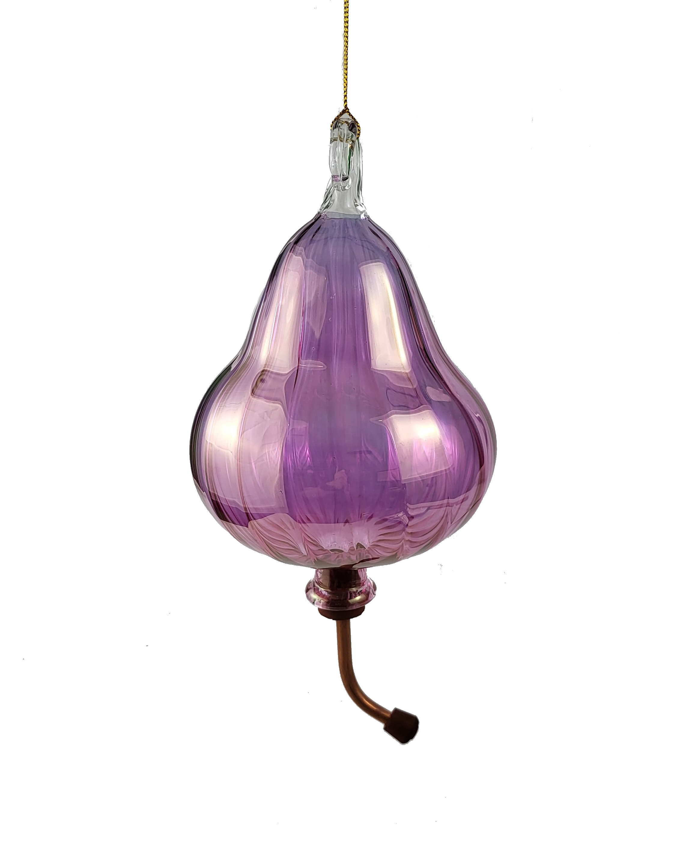 Egyptian Museum Hummingbird Feeder - Ribbed Teardrop - Purple | Wayfair