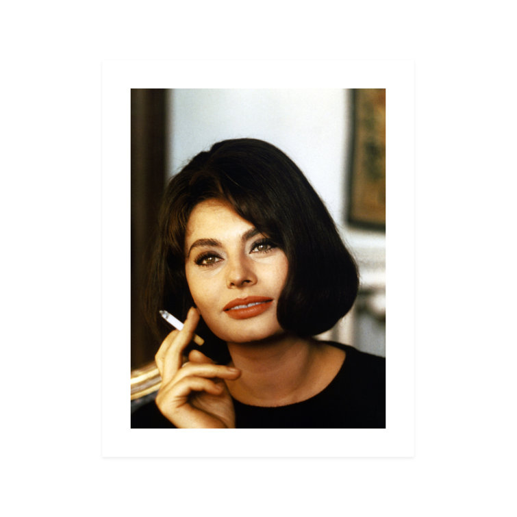 Globe Photos Entertainment Close-up Of Sophia Loren On Paper Print ...