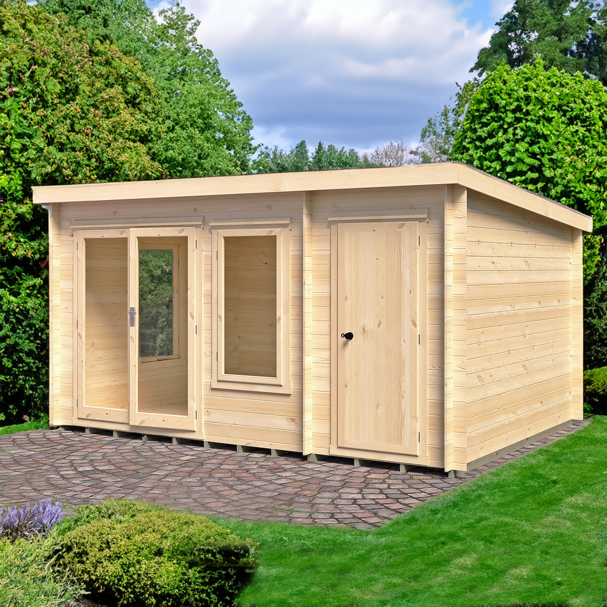 Shire GB Elm Log Cabin 10 ft x 14 ft | Wayfair.co.uk