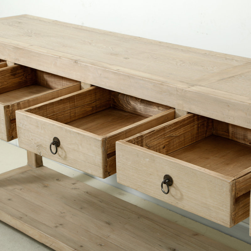 Lily's Living 110'' Solid Wood Console Table | Wayfair