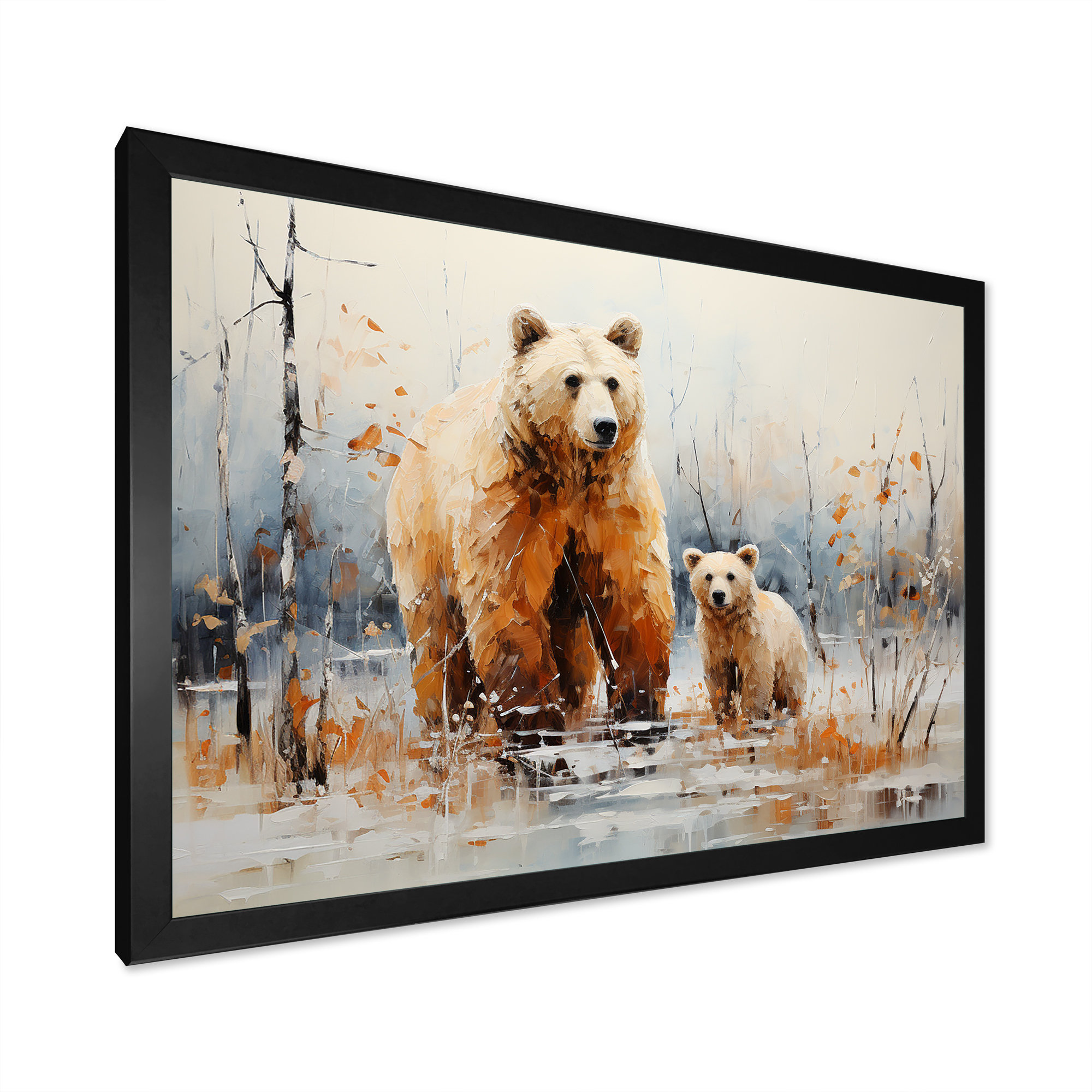 Millwood Pines Contemporary Bear Grace I - Bear Canvas Prints_106890 ...
