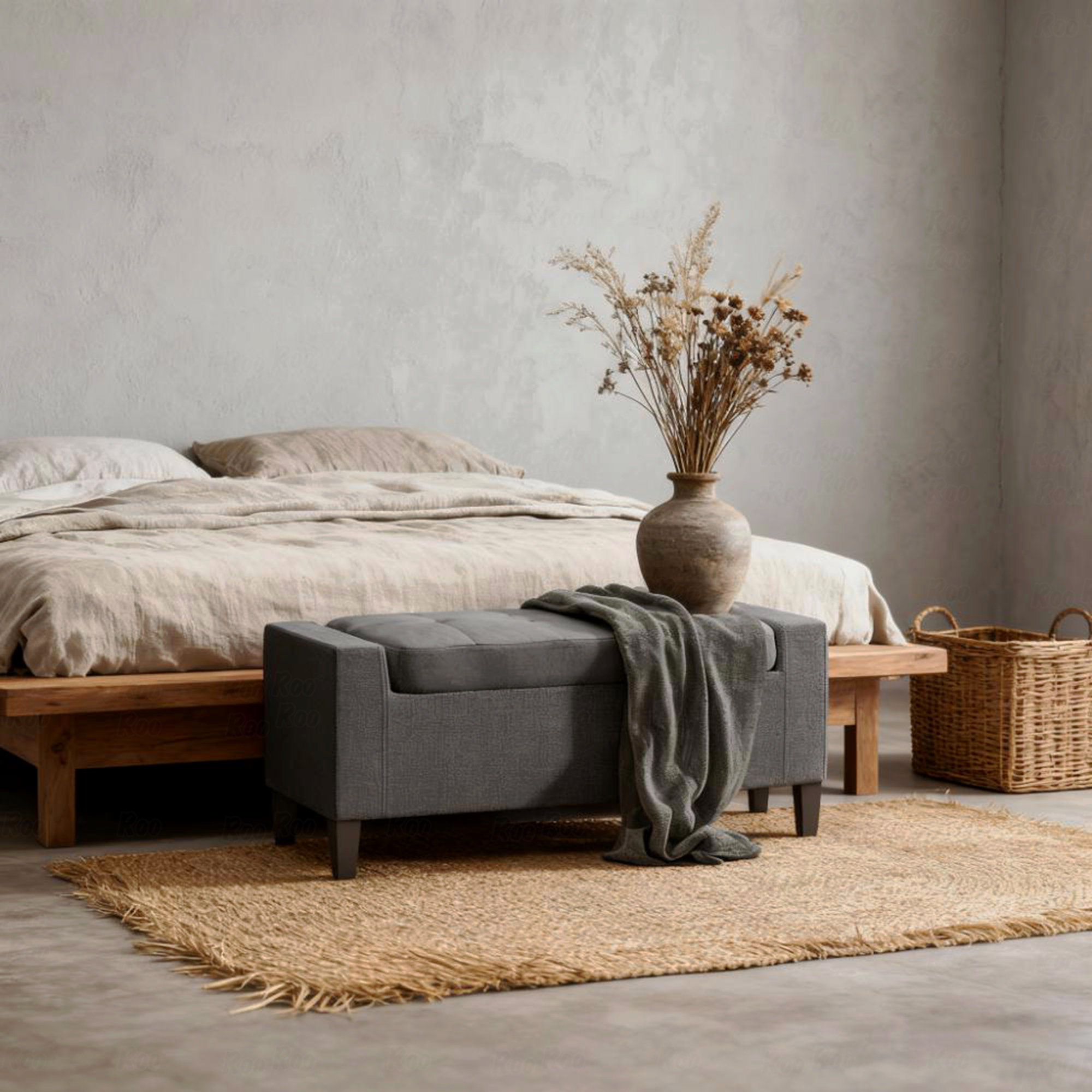 Latitude Run® Basic Ottoman (Bench Type), Storage (Bench Type) Bench ...