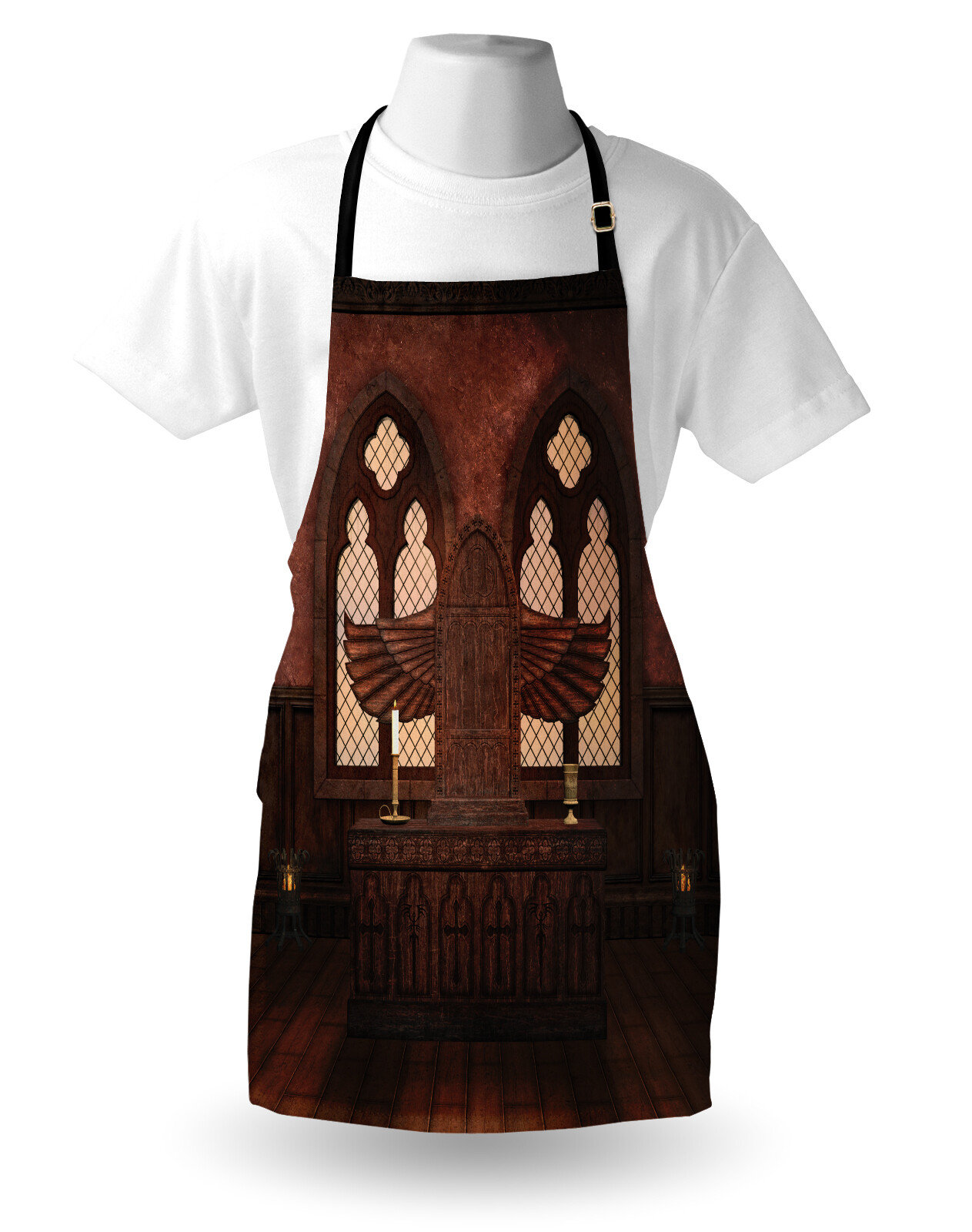 East Urban Home Gothic Apron Unisex, Buildings Tradition, Adult Size ...