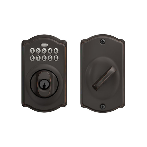 Schlage Keypad Deadbolt with Camelot Trim & Reviews | Wayfair