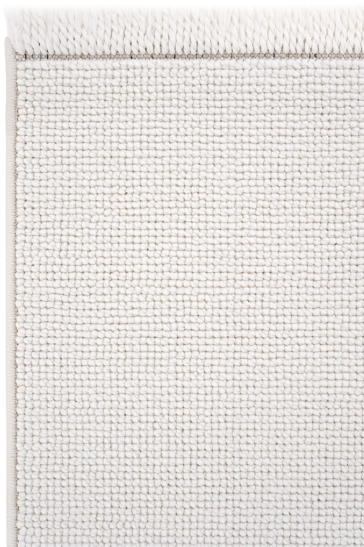 Hokku Designs Talia White Soft Textured Cut Pile Rug | Wayfair